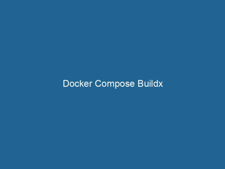 Docker Compose Buildx Dockerpros