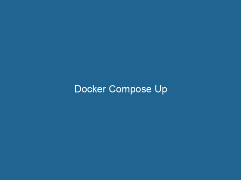 Docker Compose Up | Dockerpros