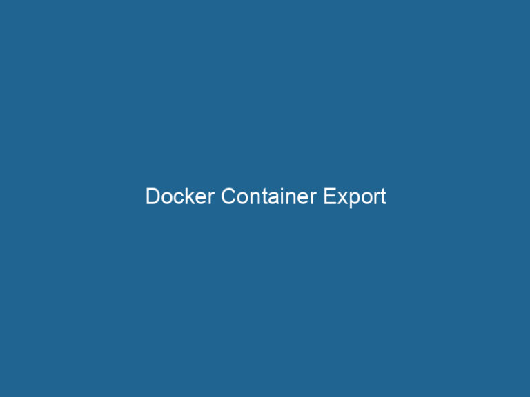 Docker Container Export | Dockerpros Docker Container Export | Dockerpros