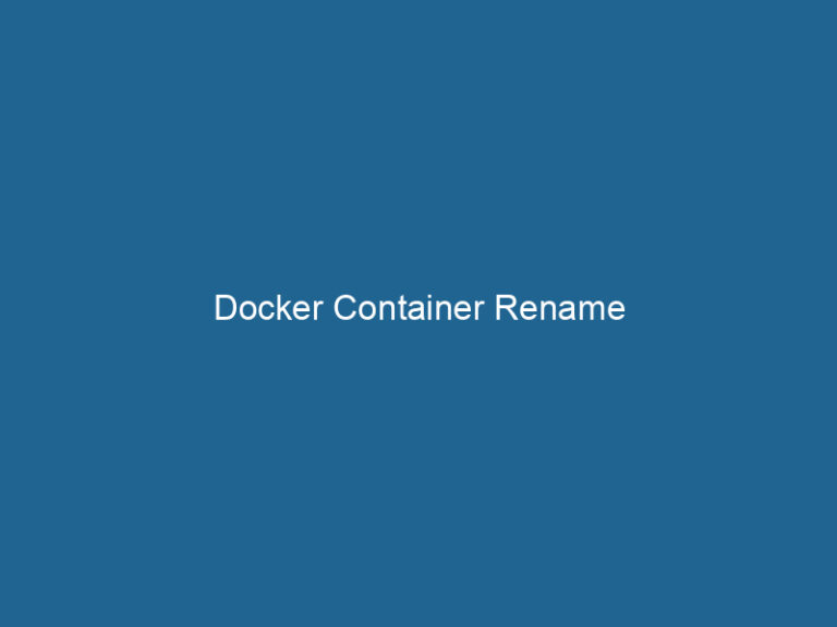 Docker Container Rename Dockerpros 0310