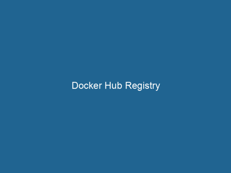 Docker Hub Registry | Dockerpros