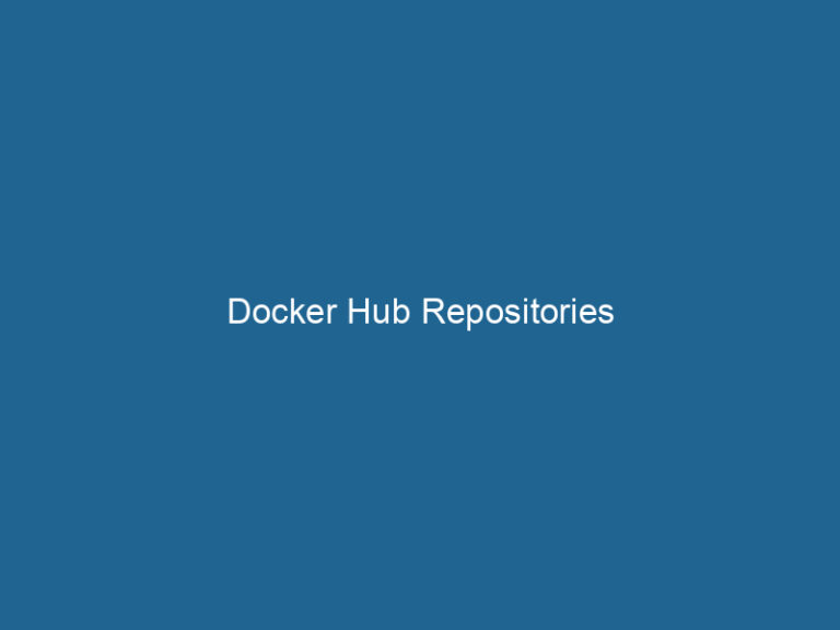 Docker Hub Repositories | Dockerpros