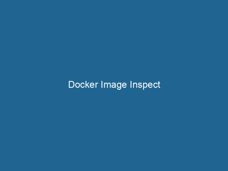 Docker Image Inspect - Dockerpros