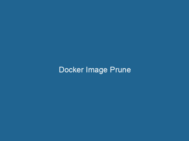 Docker Image Prune - Dockerpros