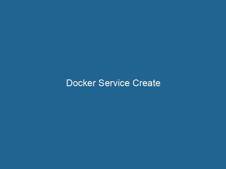 Docker Service Create Dockerpros