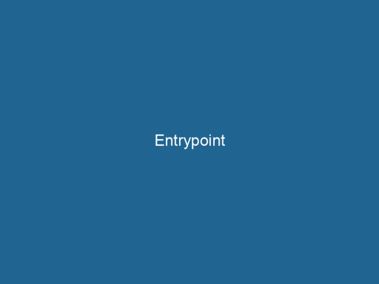 Entrypoint Dockerpros