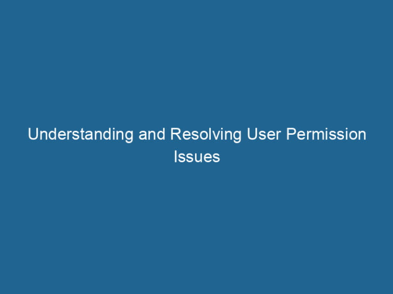 Understanding and Resolving User Permission Issues | Dockerpros