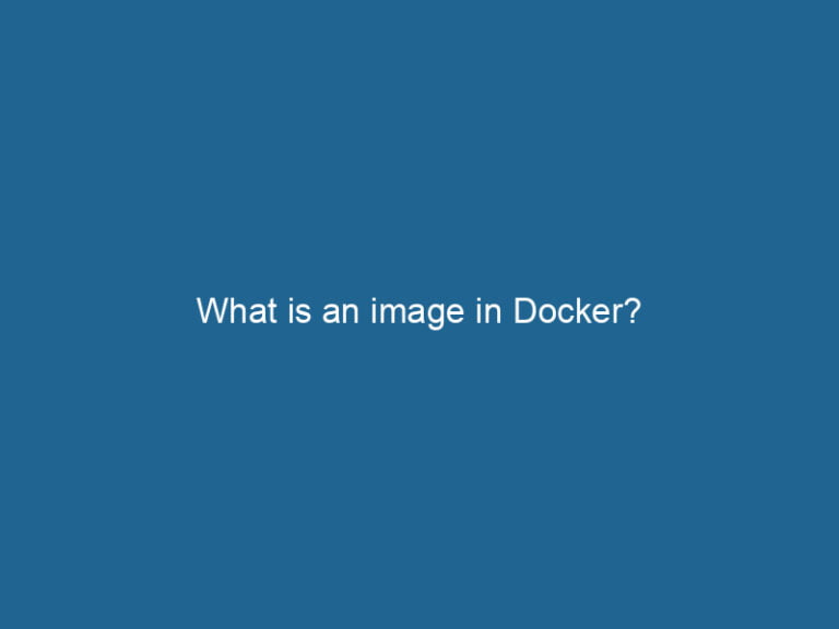 What is an image in Docker? | Dockerpros